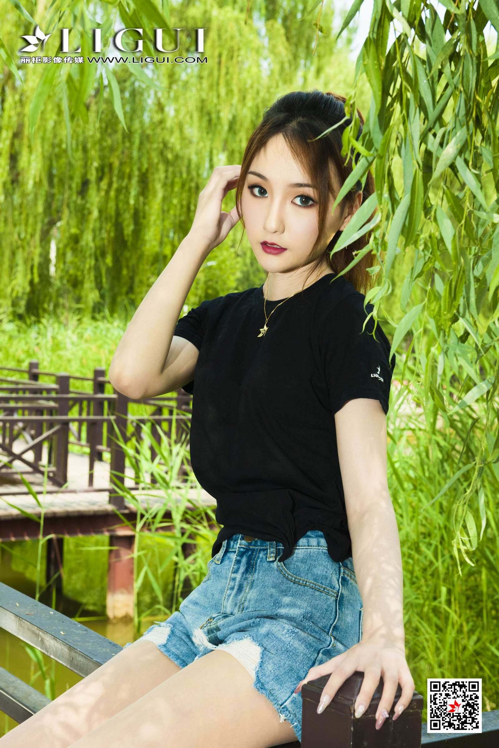 Ligui丽柜 2020.10.19《莲池浴清丝》蕊蕊-第1页-洛秀网